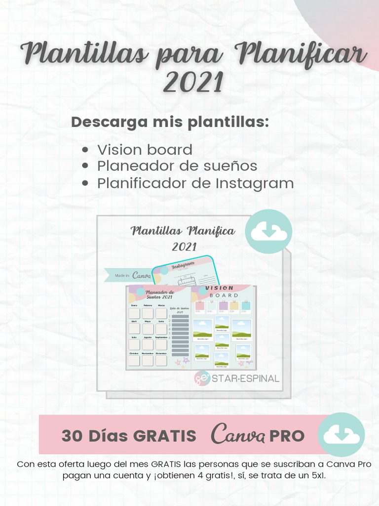 Plantillas para Planificar | PDF