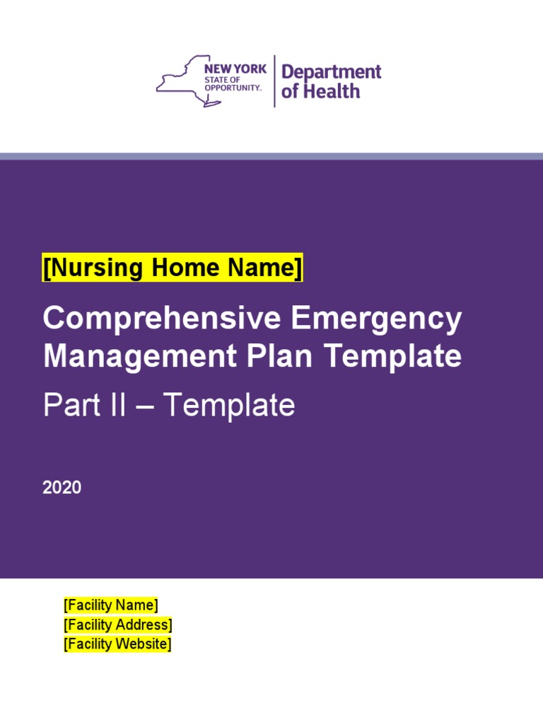 CEMP Template for Emergency Preparedness | PDF | Emergency Management ...