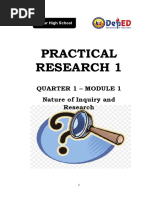 Practical Research 1 - Quarter 1 - Module 1 - Nature and Inquiry of ...