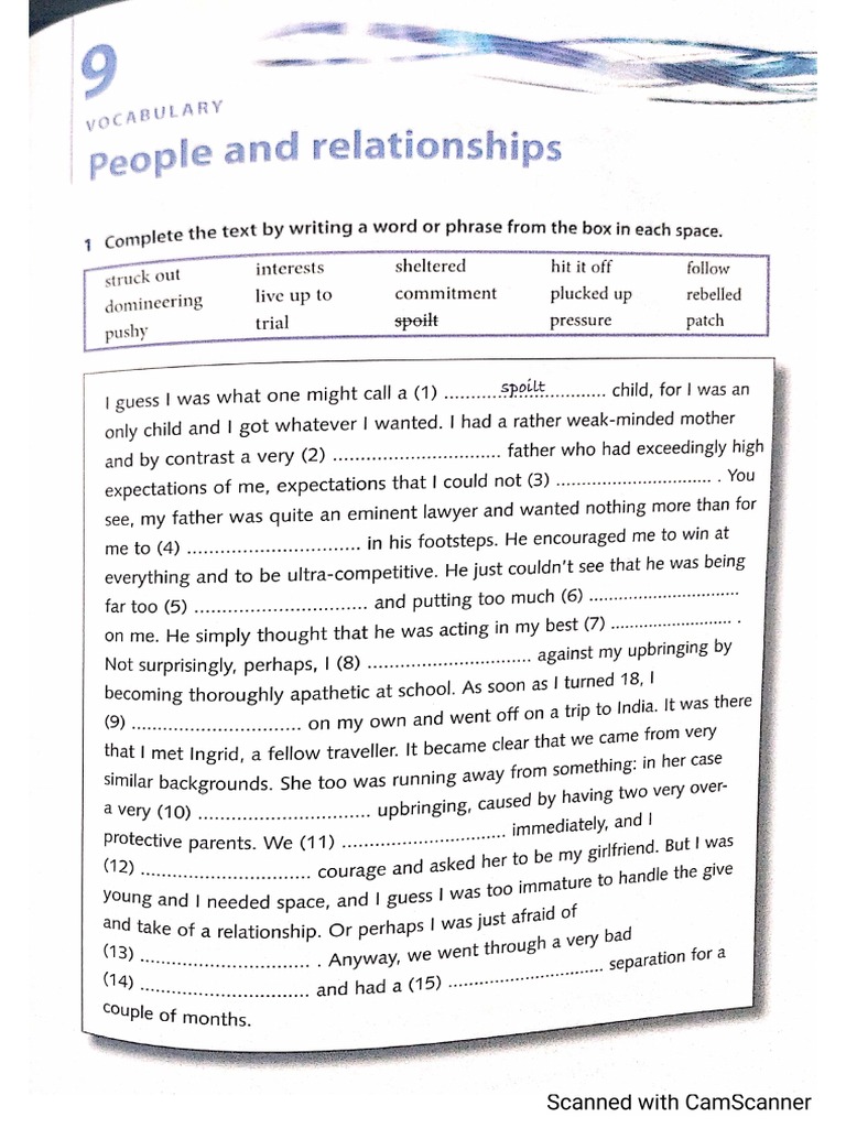 People and Relationships | PDF