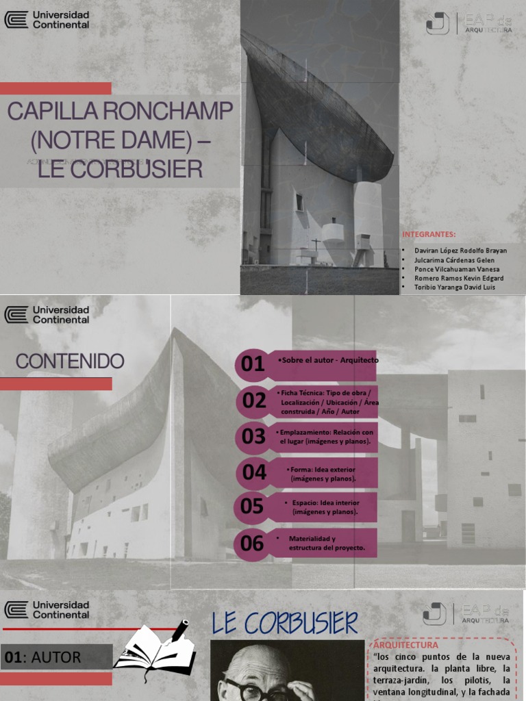 Capilla Romchamp | PDF | Hormigón | Diseño arquitectonico