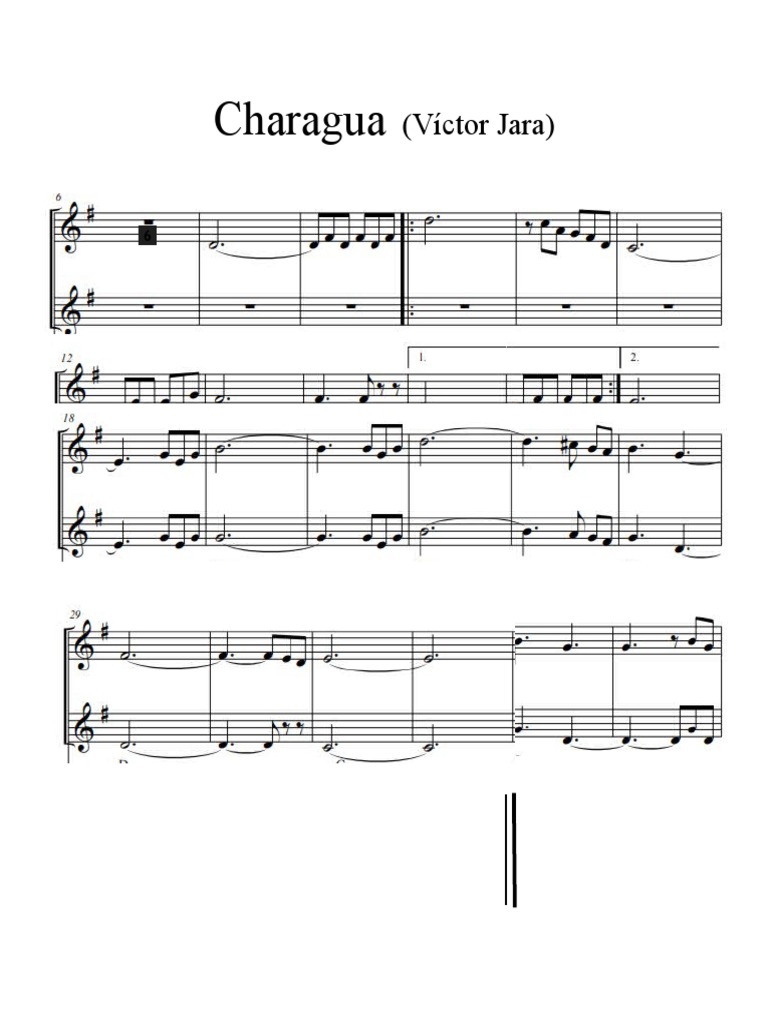 Charagua Partitura | PDF