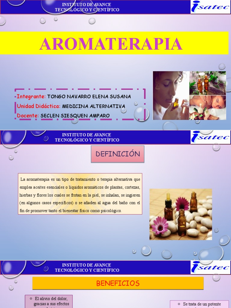 AROMATERAPIA | PDF | Aromaterapia | Medicina CLINICA