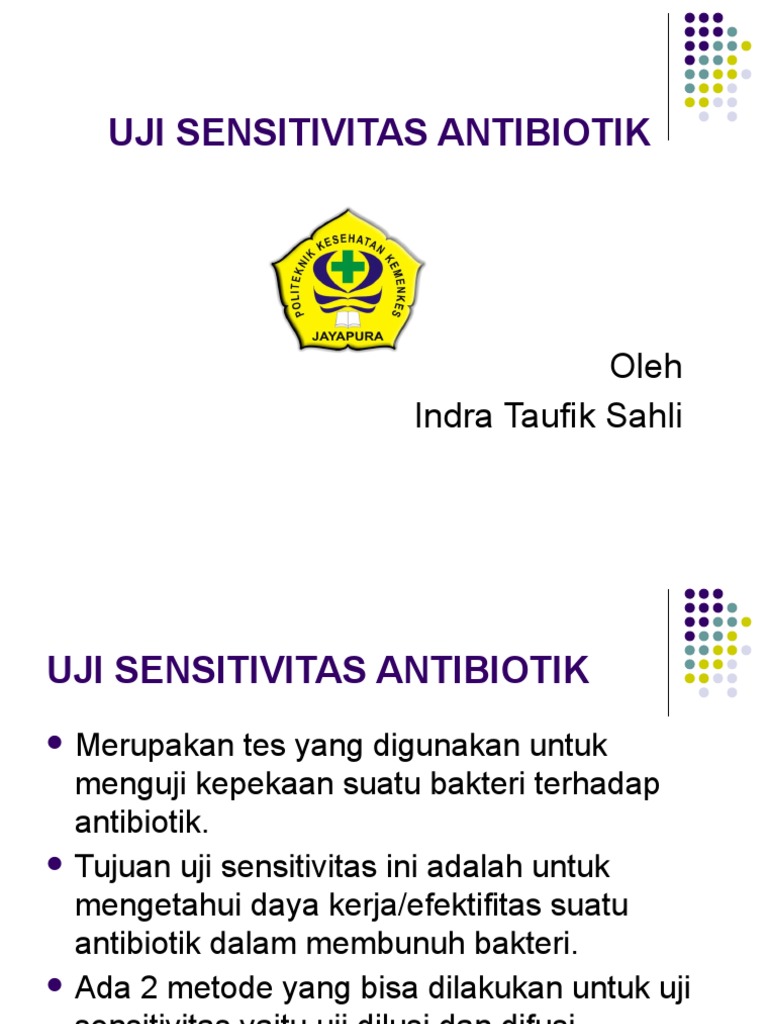 Uji Sensitivitas Antibiotik | PDF