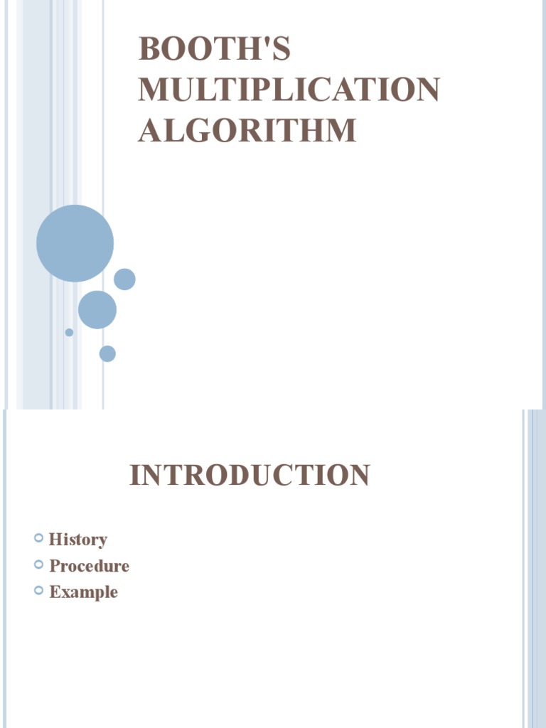 Booths Multiplication Algorithm | PDF | Multiplication | Computer Science