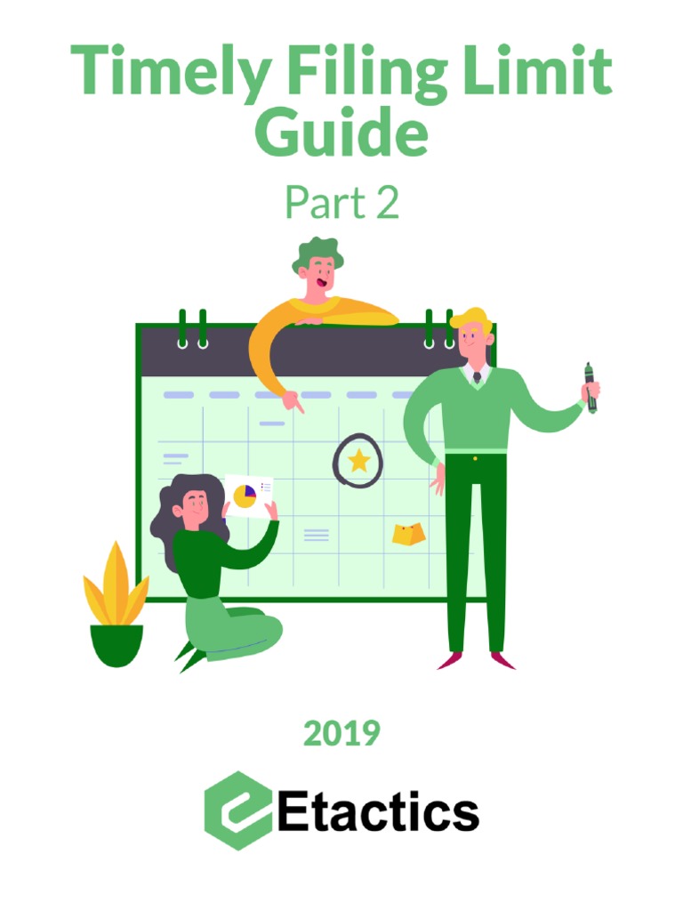 Timely Filing Limit Guide Part 2 | PDF | Economy Of The United States ...