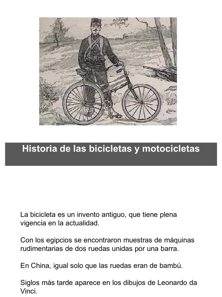 Historia de Las Bicicletas y Motocicletas | PDF | Motocicleta | Coche