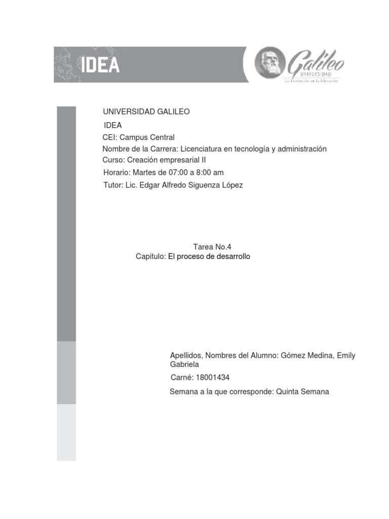 Tarea 4 Creacion Empresarial 2 | PDF | Innovación | Creatividad