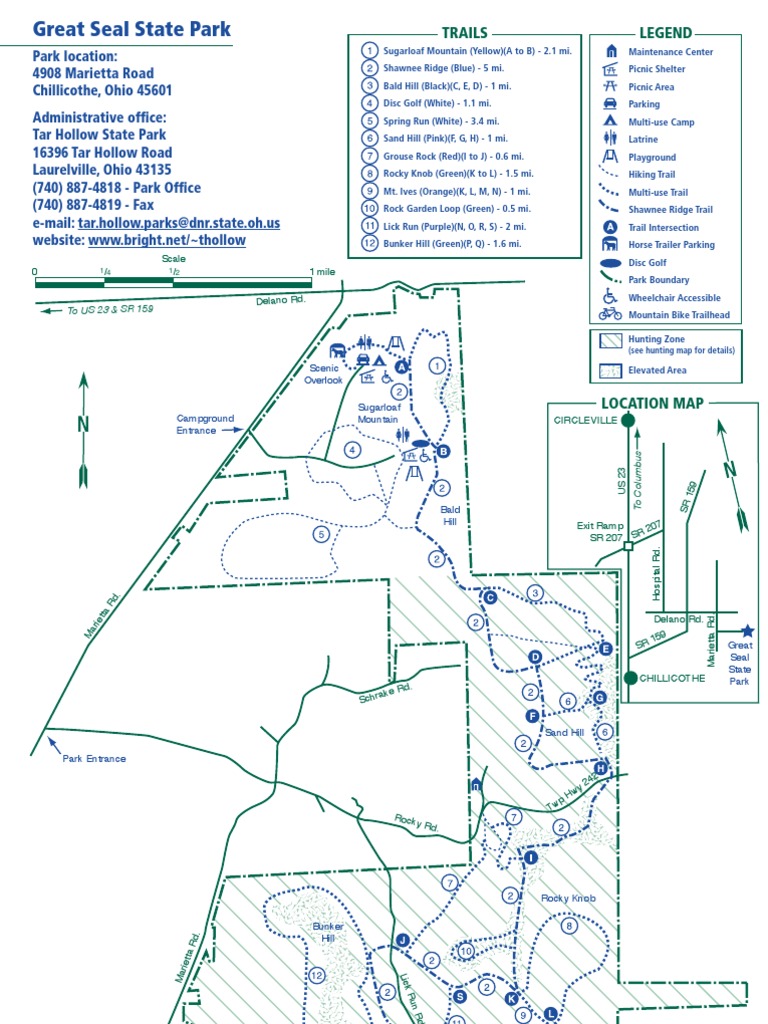 Great Seal State Park Trail Map | PDF | Trail | Outdoor Recreation