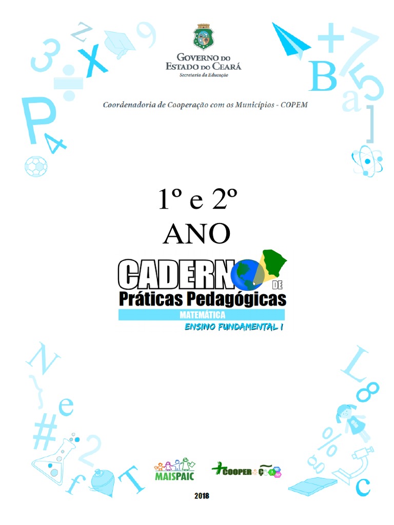 Caderno 3 - Matemtica - 1 e 2 Ano | PDF | Aprendizado | Alfabetização