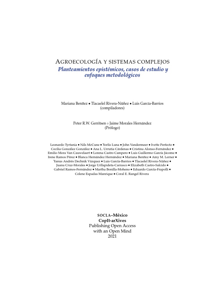 Agroecología y Sistemas Complejos | PDF | Complejidad | Biodiversidad