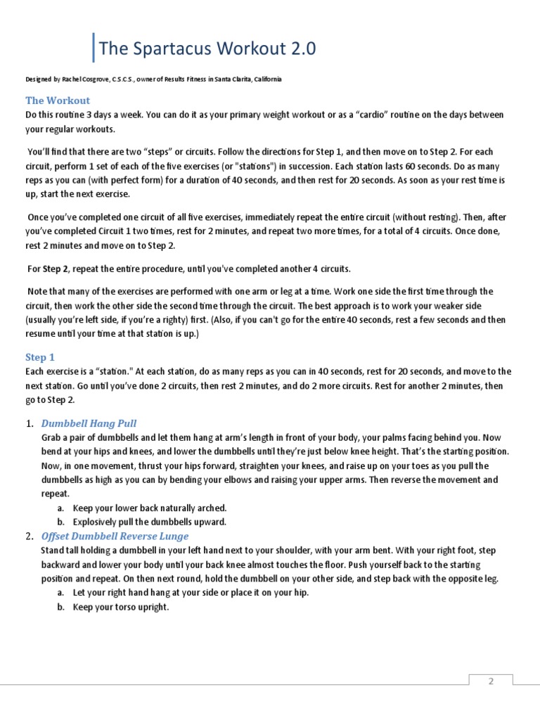 Advanced Fitness Circuit Routine | PDF | Human Anatomy | Physical Exercise