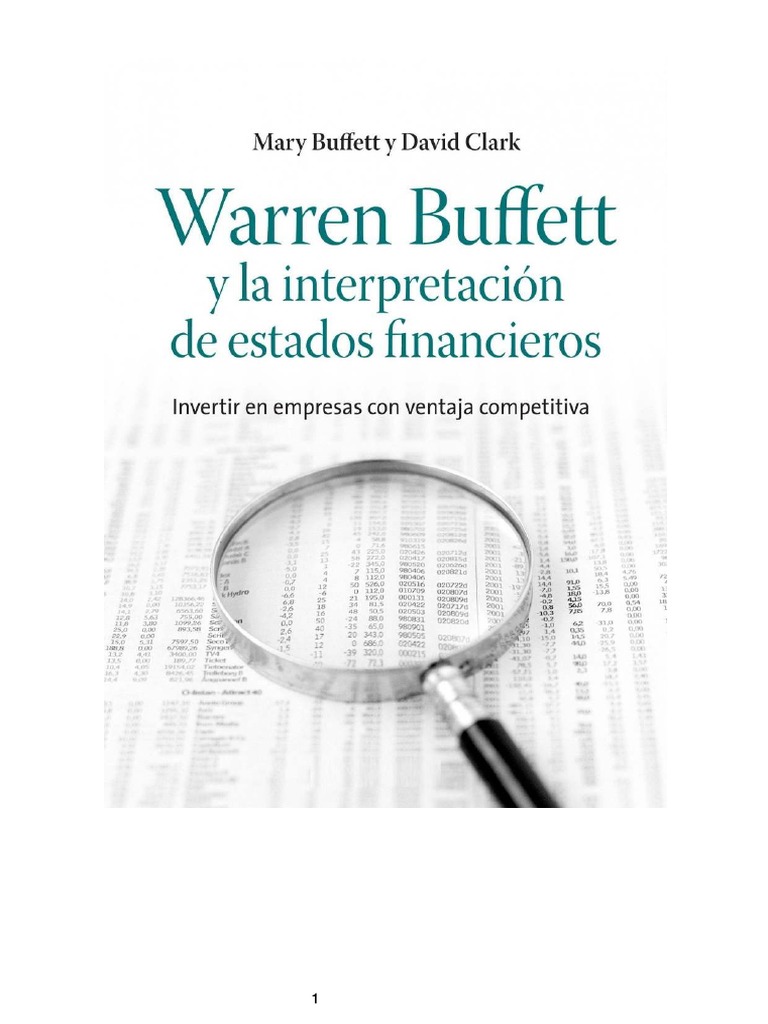 Warren Buffett y La Interpretacion de Estados Financieros - Mary Buffett & David Clark | PDF