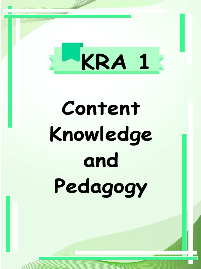 Content Knowledge and Pedagogy | PDF | Lesson Plan | Learning
