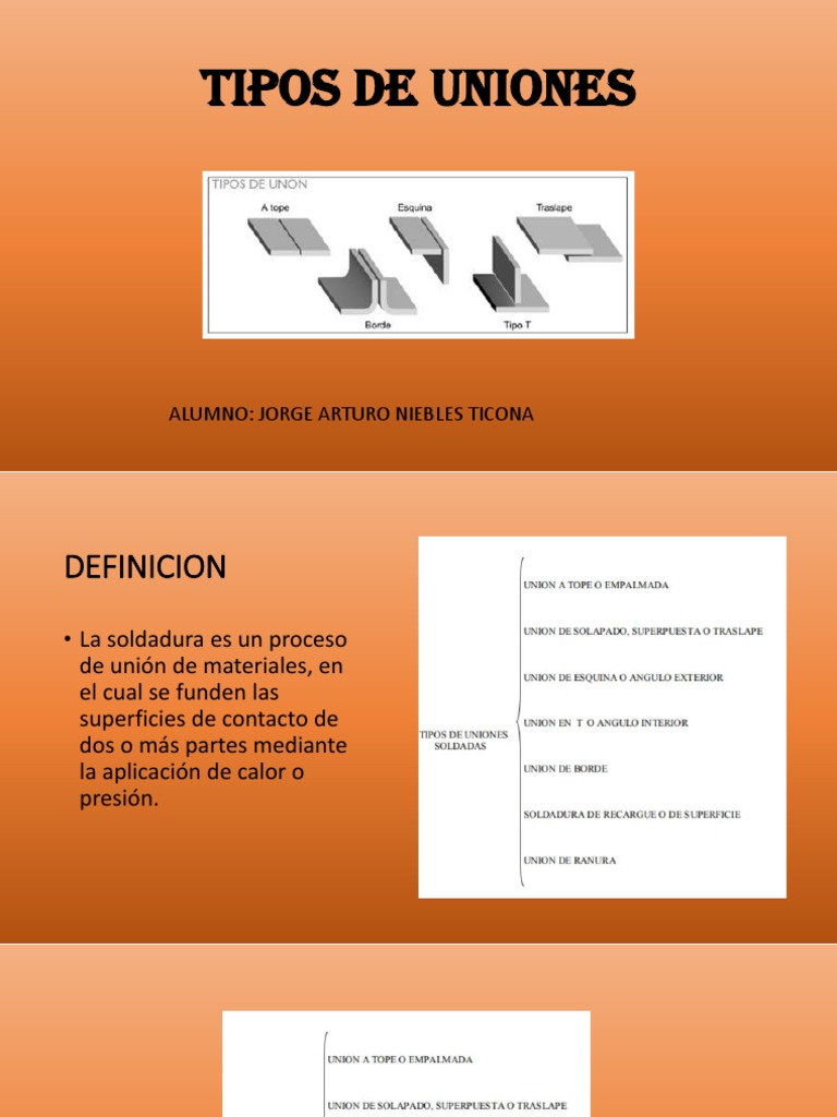 Tipos de Uniones | PDF | Tecnología | Hogar, jardinería y bricolaje