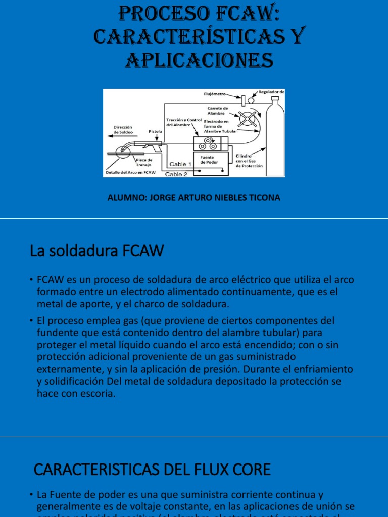 PROCESO FCAW Caracteristicas y Aplicaciones | PDF | Construcción ...
