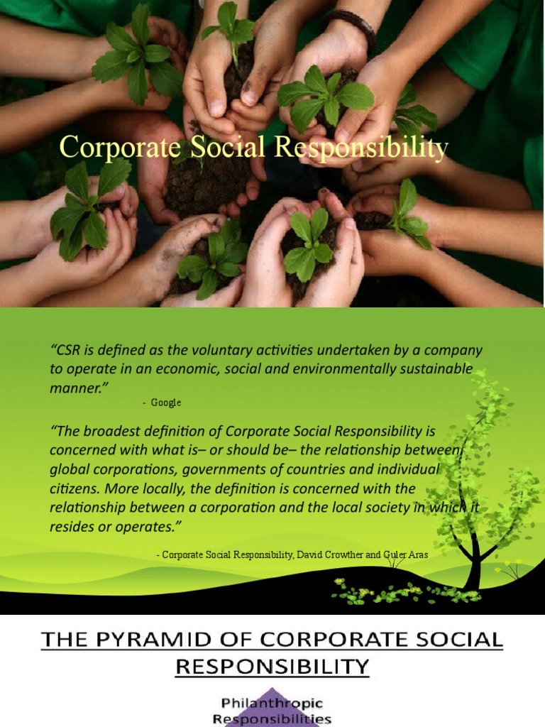 Corporate Social Responsibility | PDF | Corporate Social Responsibility ...