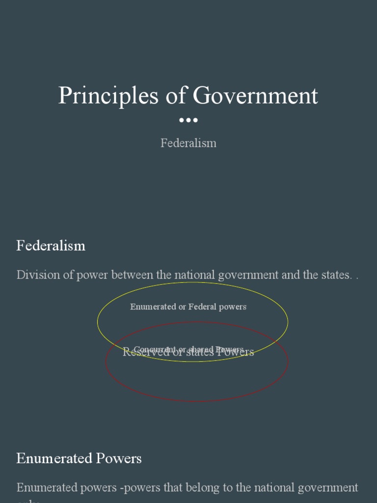 Understanding Federalism and Powers | PDF