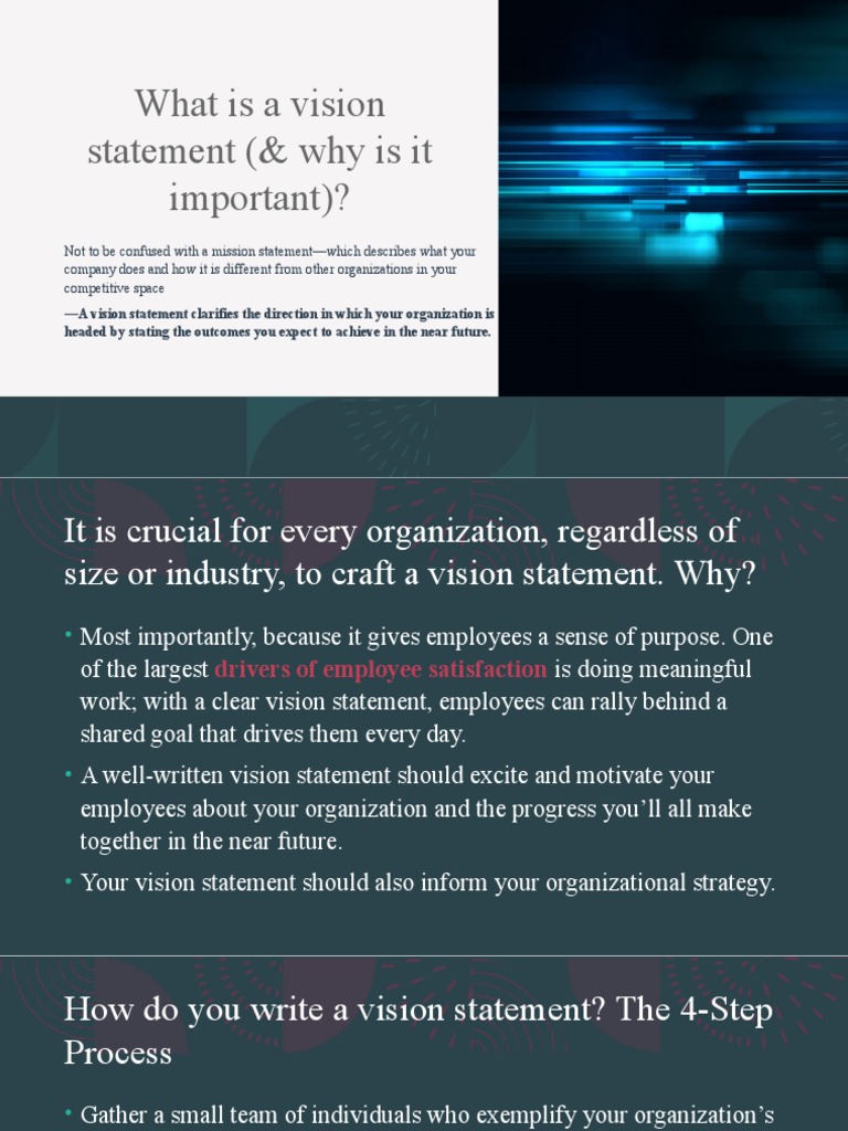 What Is A Vision Statement | PDF | Economies | Business