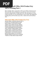 Microsoft Office 2016 Product Key For Professional Plus | PDF