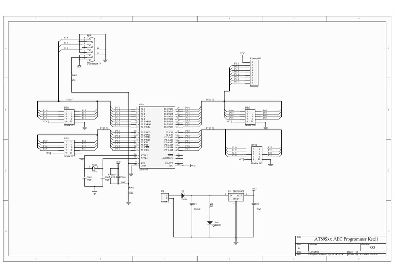 AT89S51 Circuit Design Document | PDF