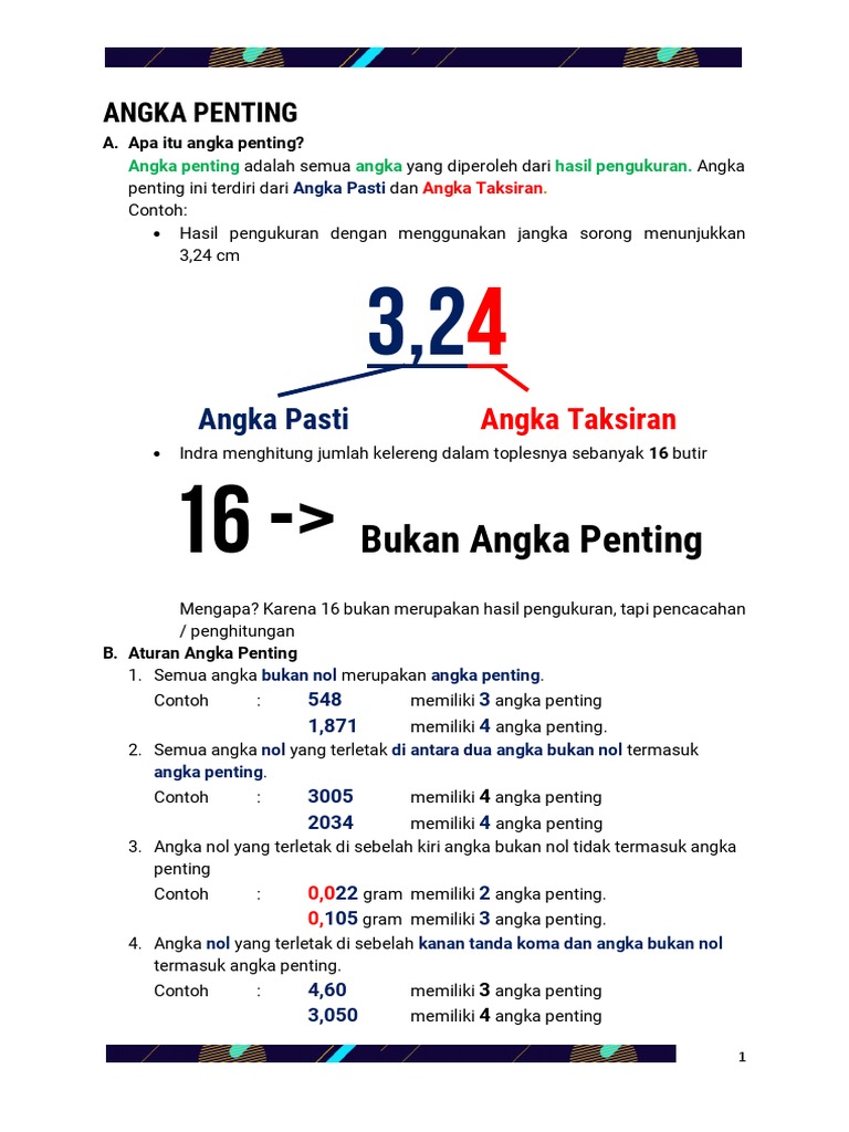 Angka Penting dalam Pengukuran Fisika | PDF