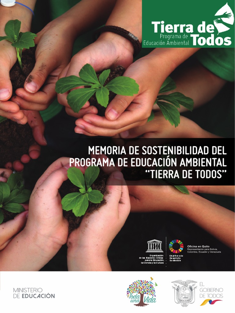 Memoria De Sostenibilidad Del Programa De Educacion Ambiental Tierra De