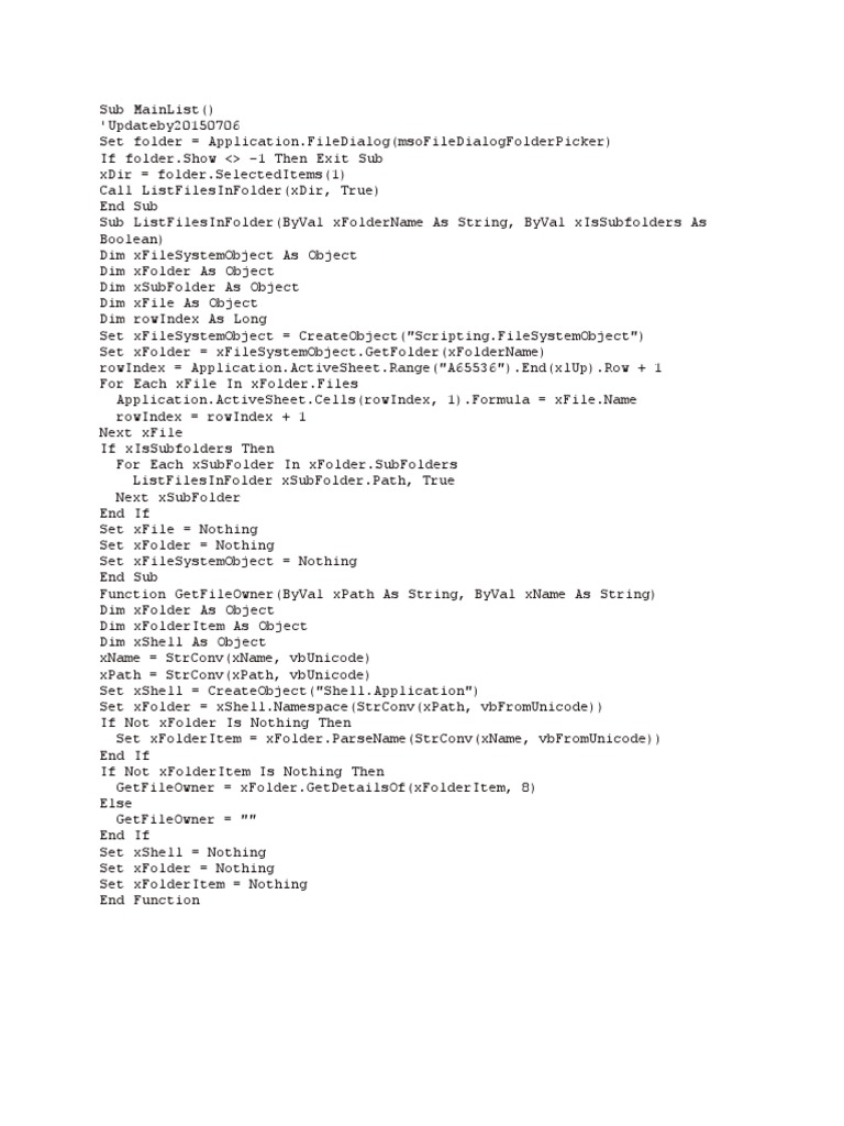 List Files From Folders and Subfolders | PDF | Computer File ...