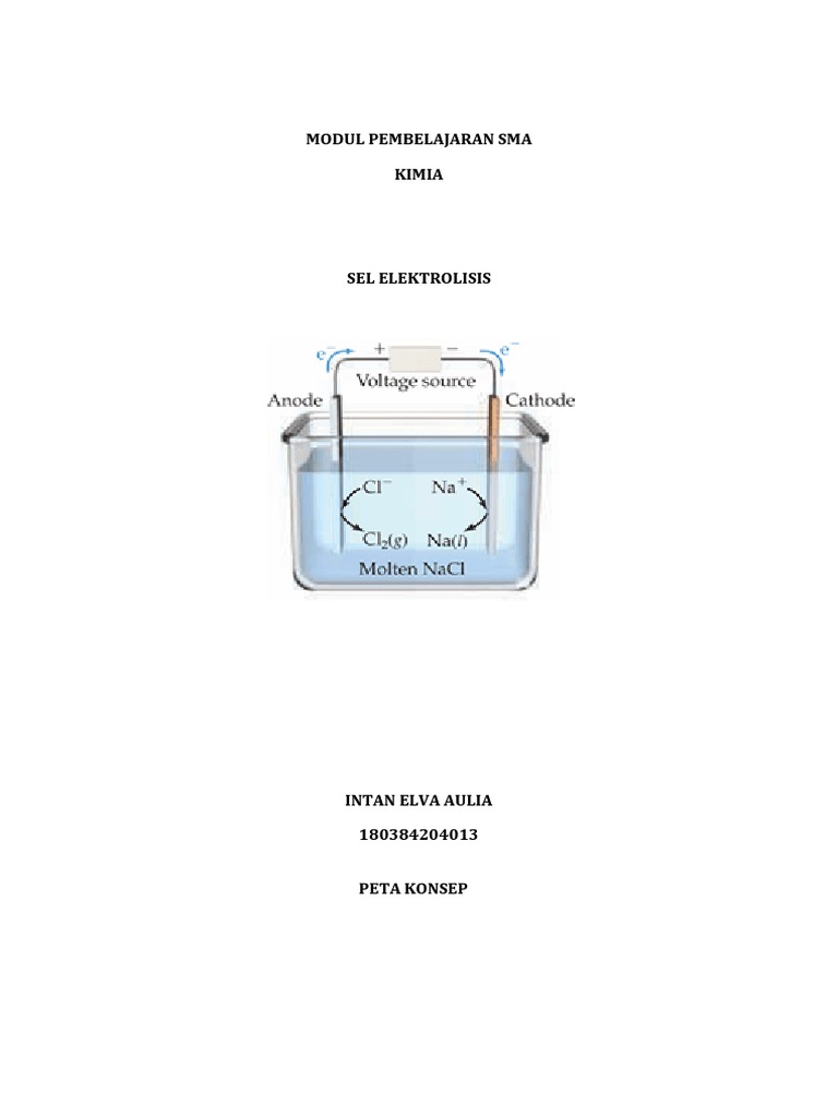 Modul Sel Elektrolisis | PDF | Seni | Sains & Matematika