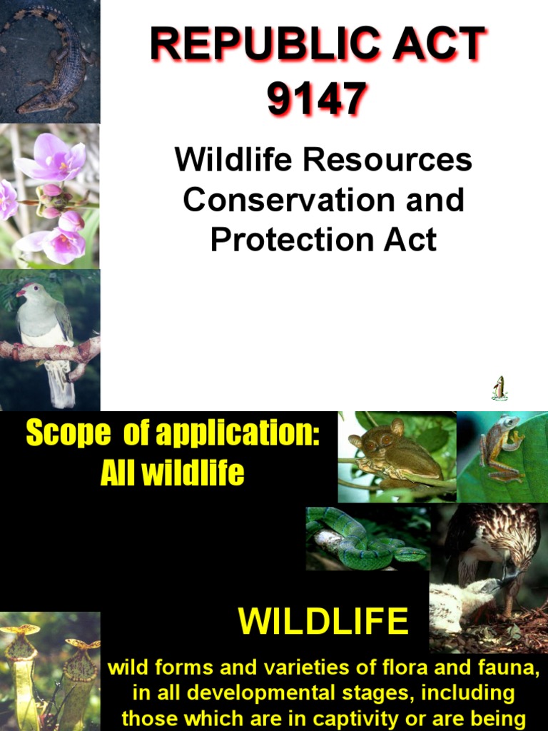 Republic Act 9147: Wildlife Resources Conservation and Protection Act ...