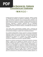 Objetivos y Principios MNVCC | PDF | Policía | Planificación