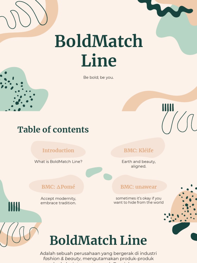Business Model Canvas Perusahaan Fashion & Beauty | PDF