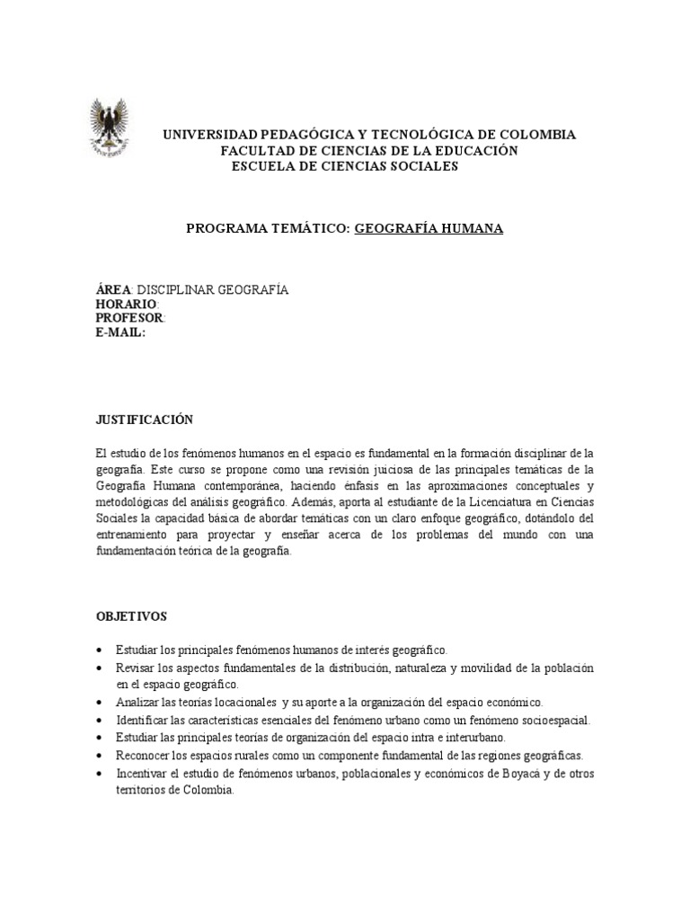 Geografía Humana: Curso Integral | PDF | Geografía | Población