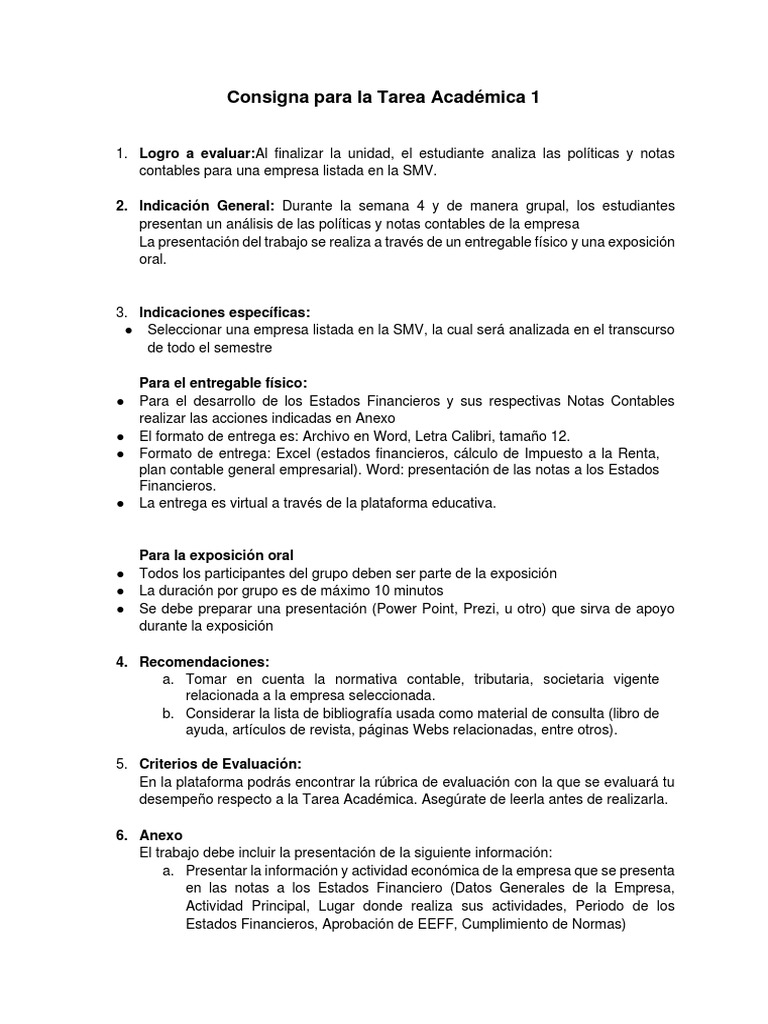 Consigna TA 1 | PDF | Estado financiero | Contabilidad