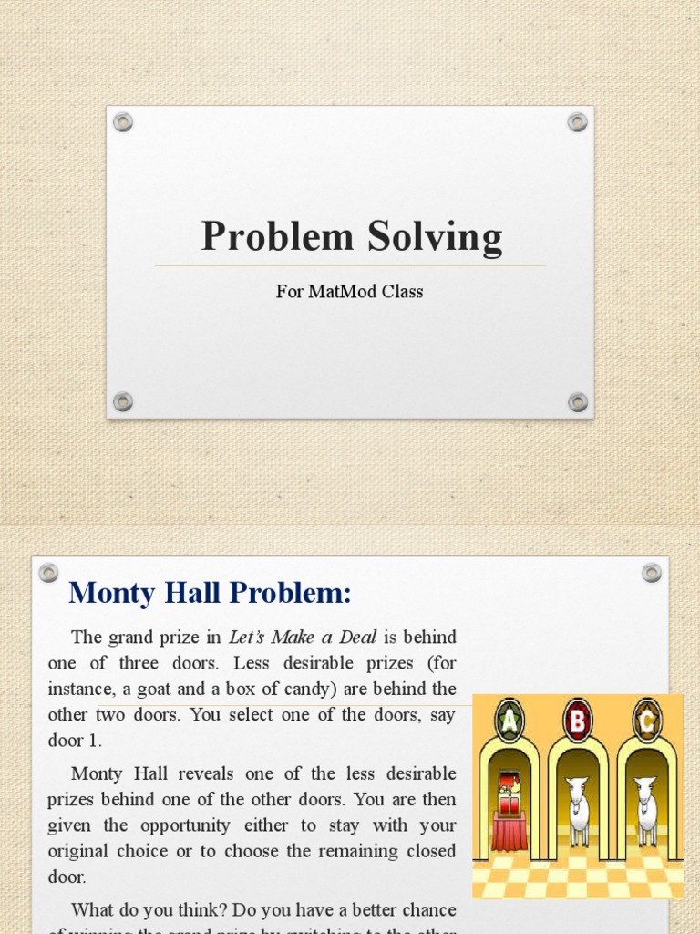 MMW - Problem Solving | PDF | Inductive Reasoning | Deductive Reasoning
