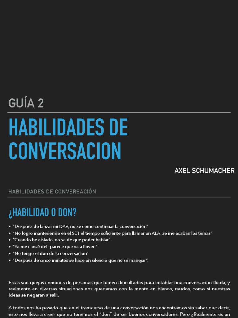 2 - Habilidades de Conversación | PDF | Las emociones | Inteligencia