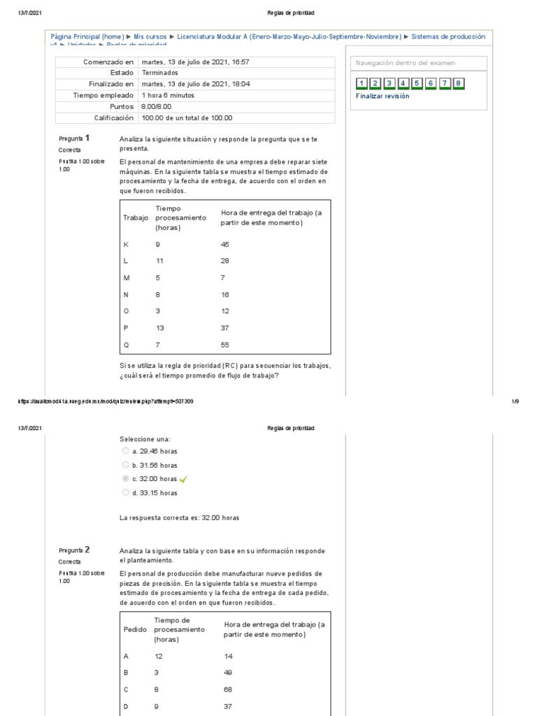Reglas de Prioridad | PDF