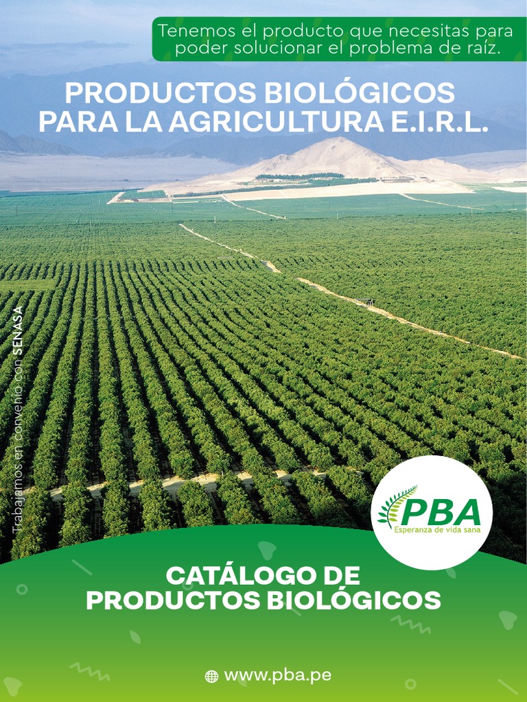 PBA - Catalogo Productos Biológicos | PDF | Microorganismo | Agricultura