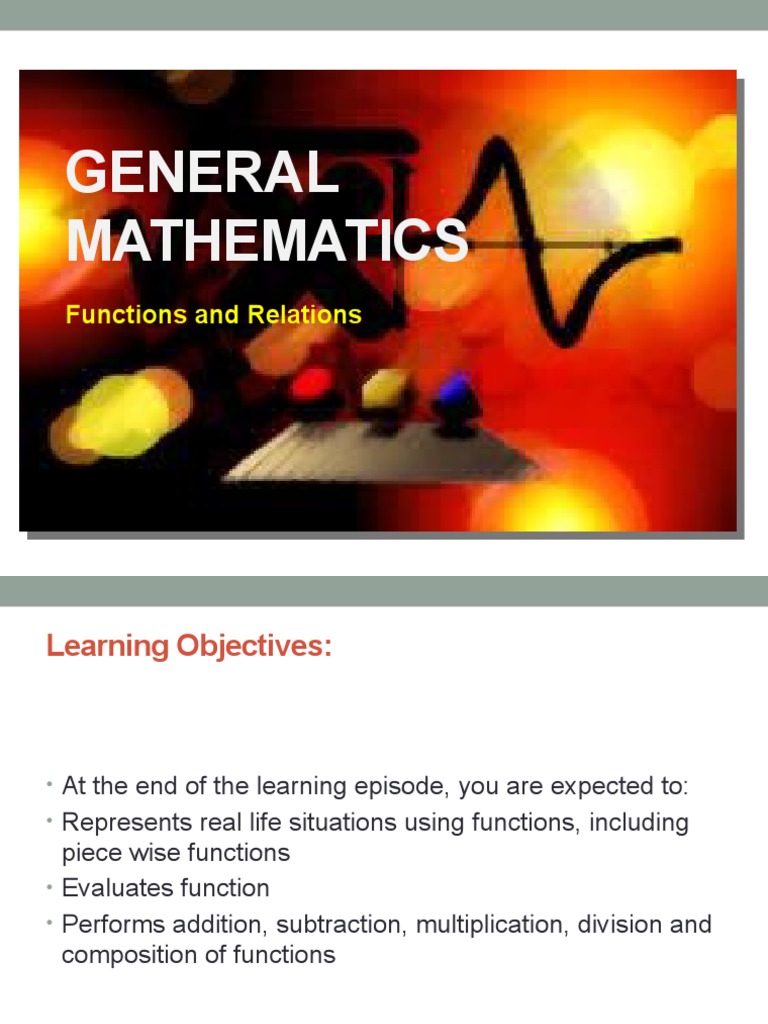 GENMATH PPT Week 1 (Function Relation) | PDF | Function (Mathematics ... GENMATH PPT Week 1 (Function Relation) | PDF | Function (Mathematics ...