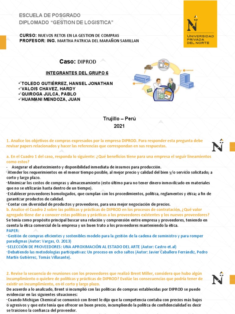Caso DIPROD | PDF | Mercado (economía) | Precios