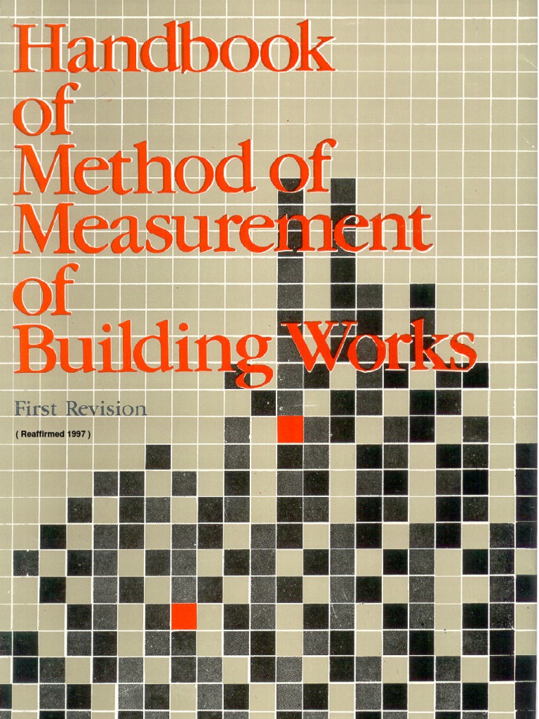 HAnd Book of Method of Measurement Building Works | PDF | Significant ...