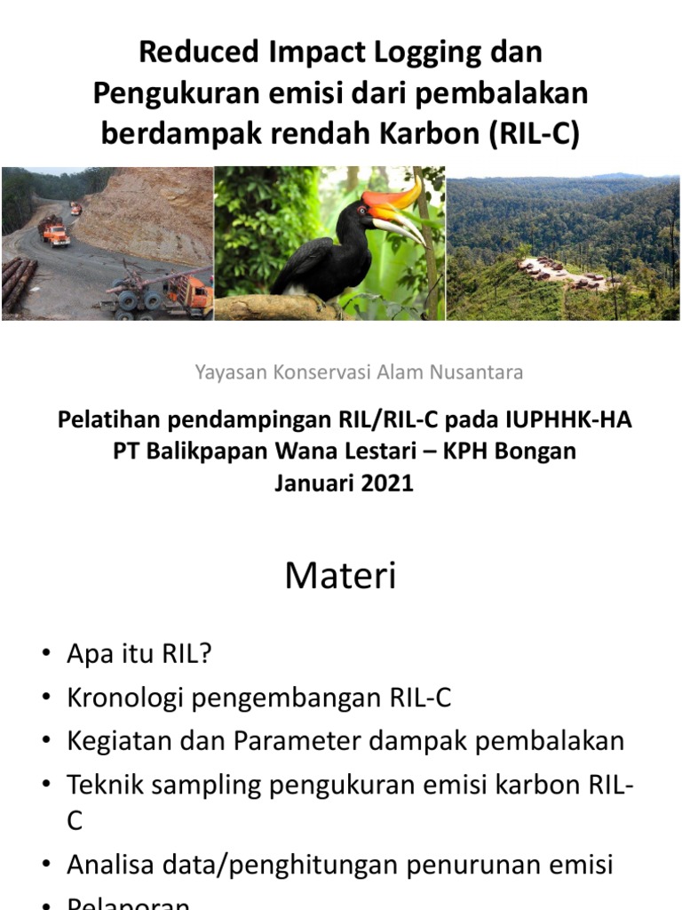 01 Pengantar RIL C Berdampak Rendah Karbon - BWL Jan 2021 | PDF | Teknologi & Rekayasa