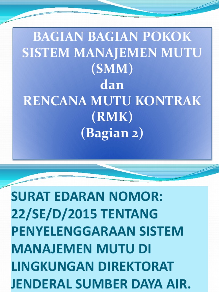 8016c Bagian 2 Pokok SMM Dan RMK | PDF | Teknologi & Rekayasa