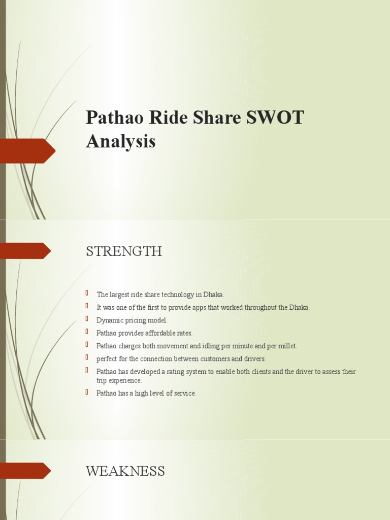 Pathao Ride Share SWOT Analysis | PDF