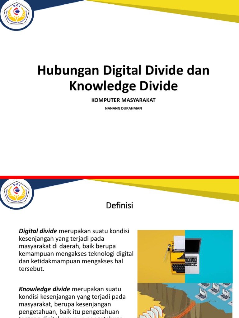 Digital Divide dan Knowledge Divide | PDF