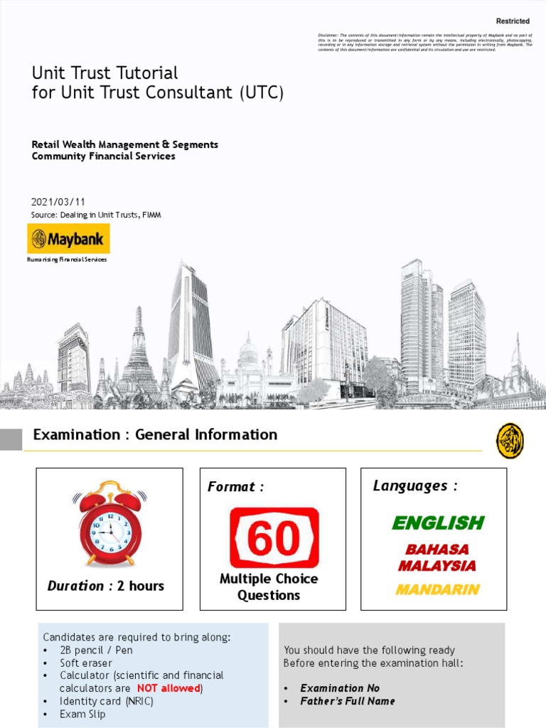 CUTE Exam Guide for Unit Trusts | PDF | Investing | Stocks