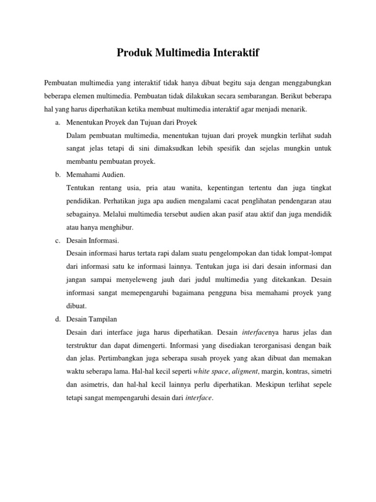 6.produk Multimedia Interaktif | PDF