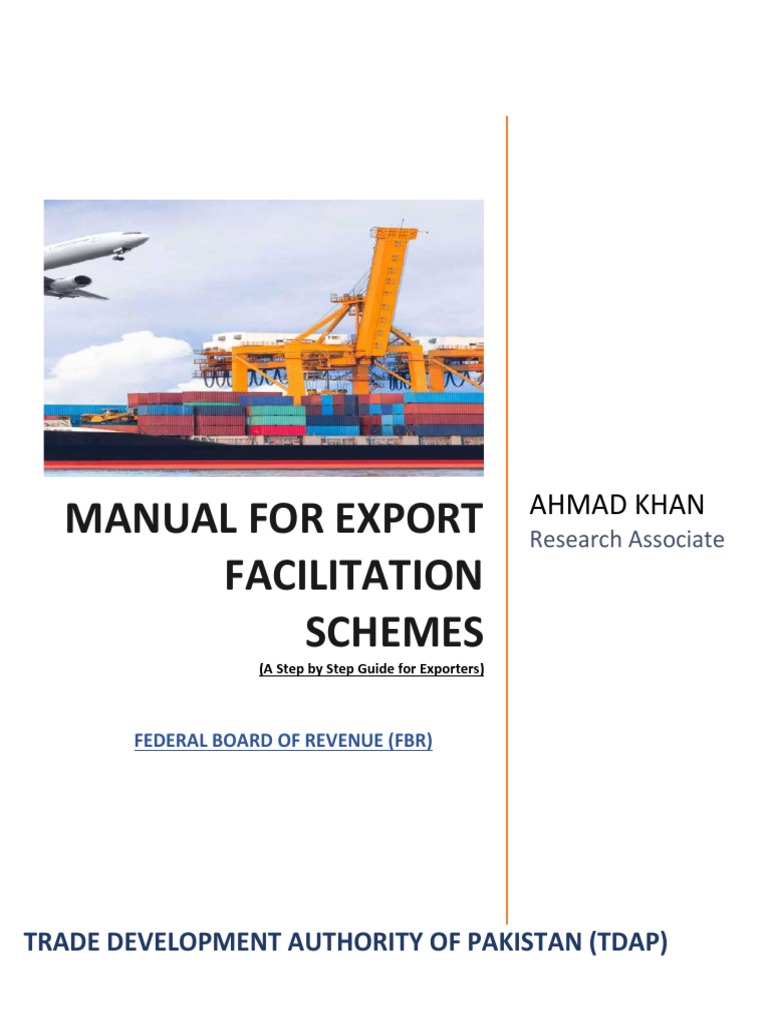 Export Facilitation Schemes Manual | PDF | Taxes | Customs