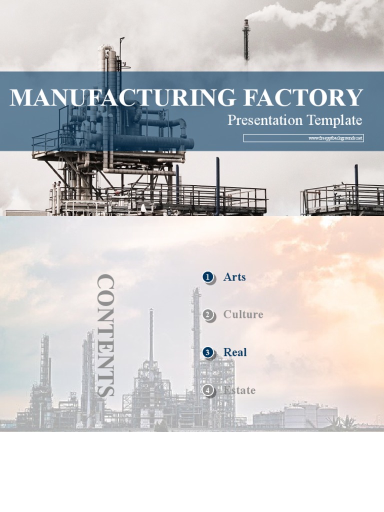 Manufacturing Factory Powerpoint Template | PDF | Microsoft Power Point ...