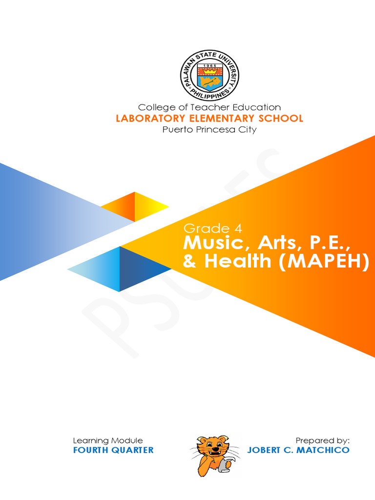 Music, Arts, P.E., & Health (MAPEH) : Grade 4 | PDF | Flexibility ...